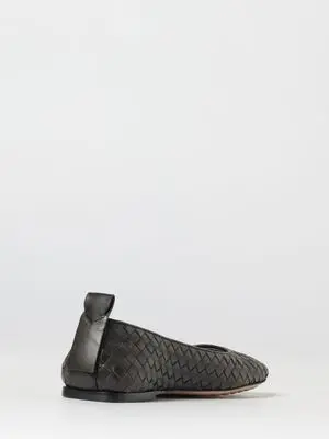 Bottega Veneta Charlotte Woven Lambskin Ballerina Flats
