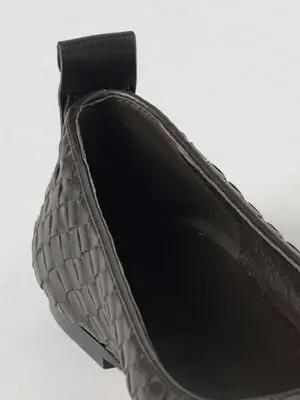 Bottega Veneta Charlotte Woven Lambskin Ballerina Flats