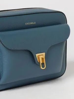 COCCINELLE Beat Hammered Leather Bag - Blue