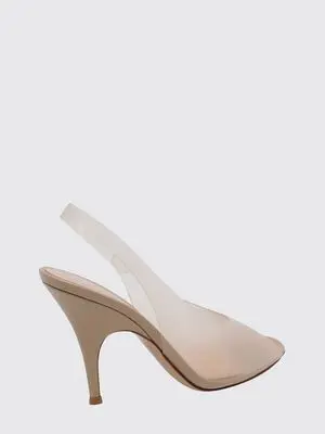 GIANVITO ROSSI Amelie Pvc And Leather Slingback Sandals - Beige