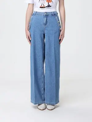 Liu Jo Palazzo Jeans In Denim - Blue