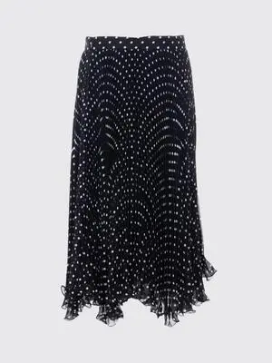 Valentino Garavani Polka Dot Silk Midi Skirt