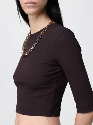 Pinko Cotton Crepe Crop Top