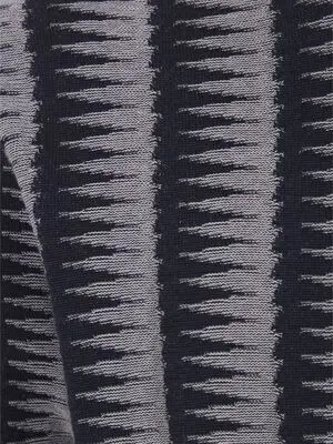 Emporio Armani Short Sleeve Knit With Abstract Pattern