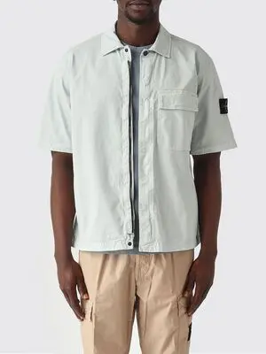 Stone Island Stretch Cotton Shirt - Sky
