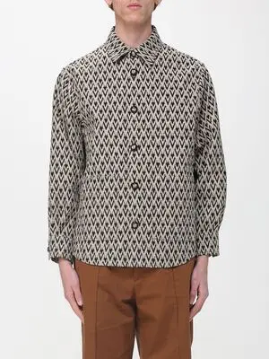 Valentino Garavani Toute La V Cotton And Silk Shirt - Black