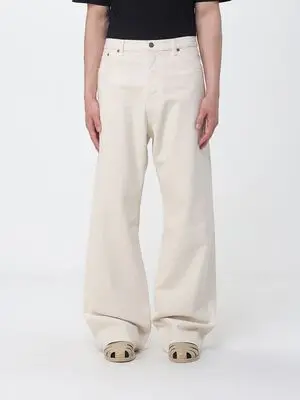 Valentino Garavani Cotton Denim Wide Leg Jeans - Ivory