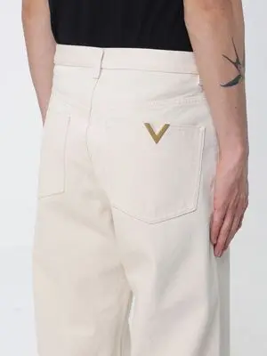 Valentino Garavani Cotton Denim Wide Leg Jeans