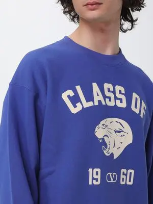 Valentino Garavani Cotton Crew Neck Sweatshirt With Logo