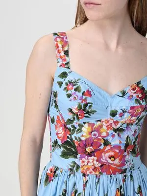 Dolce & Gabbana Printed Cotton Midi Dress