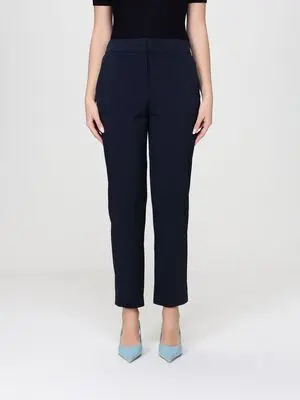 Max Mara Cropped Crepe Trousers - Blue