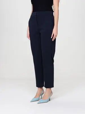 Max Mara Cropped Crepe Trousers - Blue