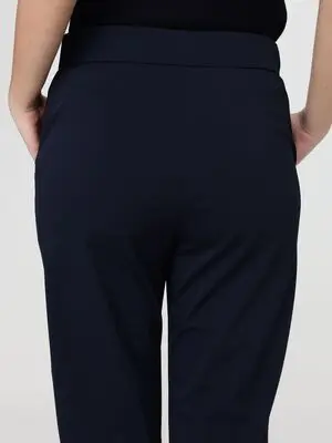 Max Mara Cropped Crepe Trousers - Blue