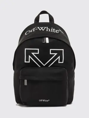 Off-White Nylon Backpack With Arrow Logo