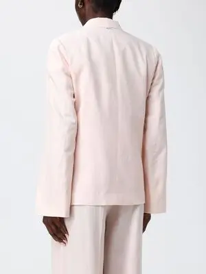 TWINSET Double Breasted Linen Blend Blazer