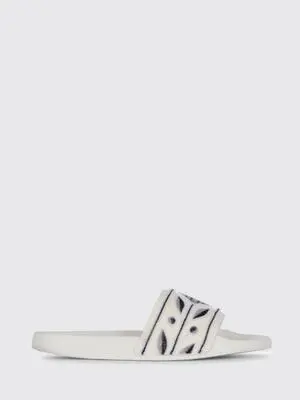 Casablanca Embroidered Cotton Terry And Rubber Sliders