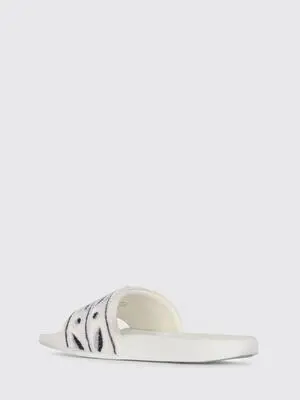 Casablanca Embroidered Cotton Terry And Rubber Sliders