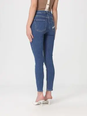 Elisabetta Franchi Slim Fit High Rise Denim Jeans