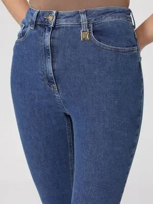 Elisabetta Franchi Slim Fit High Rise Denim Jeans