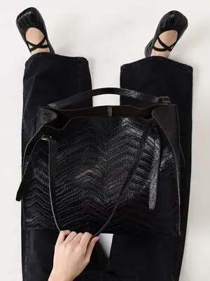 Coperni Braided Leather Belt Tote Bag