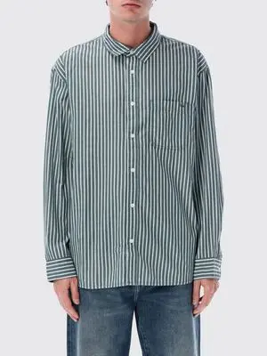 VANS Striped Cotton Poplin Shirt - Green