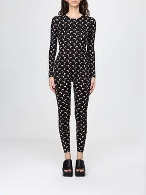 MARINE SERRE Crescent Moon Print Jumpsuit - Black