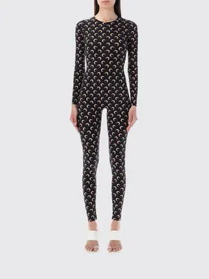 MARINE SERRE All-over Crescent Print Jumpsuit - Brown