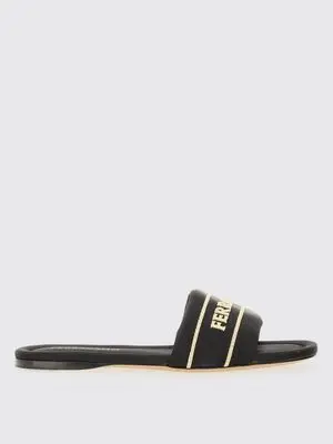 FERRAGAMO Flat Sandals Colour - Black