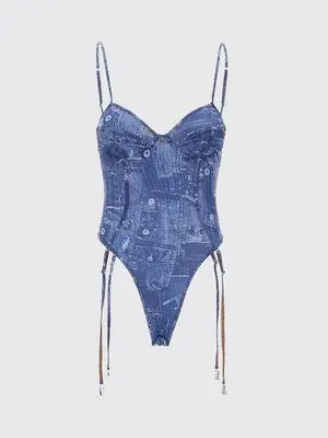 DIESEL® Abstract Pattern Polyester Bodysuit