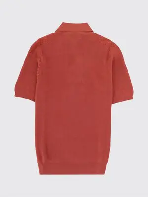 Brunello Cucinelli Cotton Knit Polo Shirt - Red