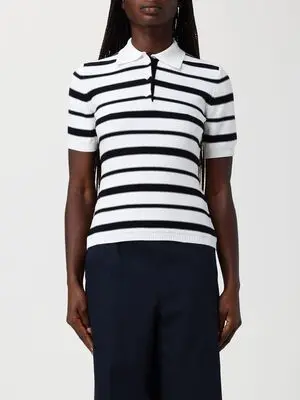Max Mara Cotton Knit Polo Shirt - White 1
