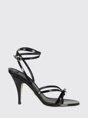 3JUIN Patent Leather Sandal - Black