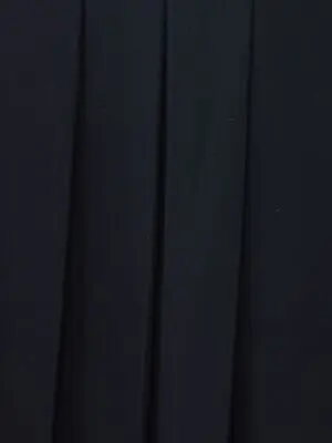 A.p.c. Pleated Cotton Midi Skirt With Belt Loops