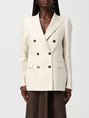 Tagliatore Double-breasted Linen Blazer - Beige