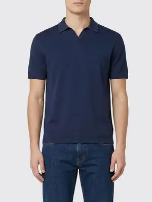 DONDUP Cotton Knit Polo Shirt - Blue