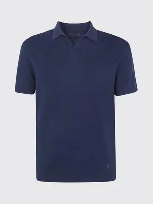 DONDUP Cotton Knit Polo Shirt - Blue