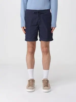 Incotex Velvet Drawstring Shorts - Navy