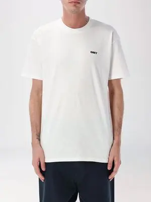 Obey Printed Cotton T-shirt - White