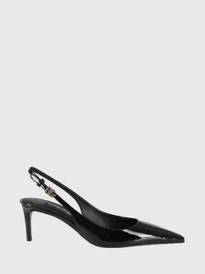 Dolce & Gabbana Patent Leather Slingbacks - Black