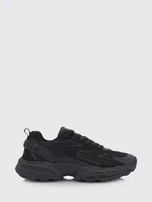 PLEIN SPORT Pulse X Mesh And Leather Sneakers - Black
