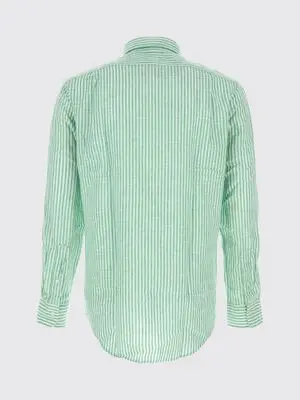 Polo Ralph Lauren Striped Linen Blend Casual Shirt - Green