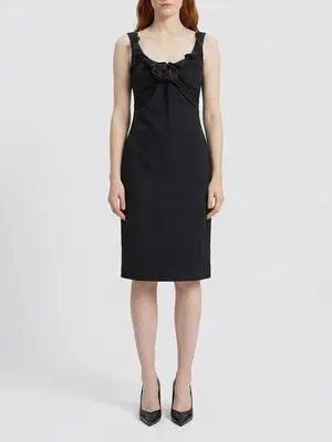Magda Butrym Cotton Blend Mini Dress - Black