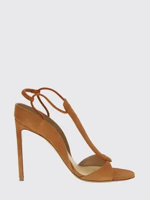 FRANCESCO RUSSO Suede Sandal - Orange