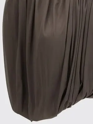 Magda Butrym Draped Cupro Blouse - Brown