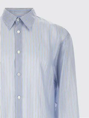 Dries Van Noten Striped Cupro Shirt - Blue