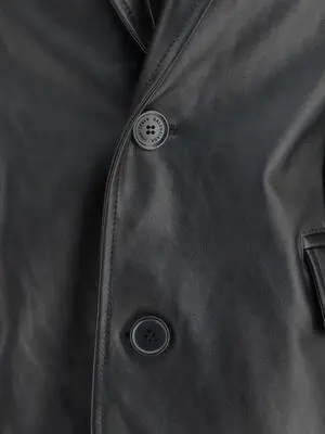 Balenciaga Leather Single-breasted Blazer