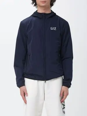 EA7 Zip-up Hooded Jacket - Blue