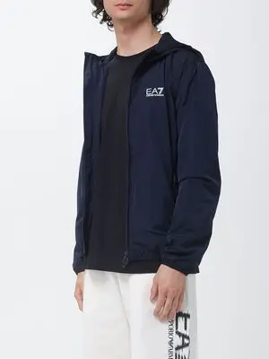EA7 Zip-up Hooded Jacket - Blue