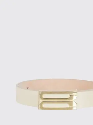 Victoria Beckham Leather Belt - Ivory
