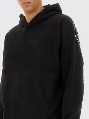 DIESEL® Cotton Hoodie With Logo Detail